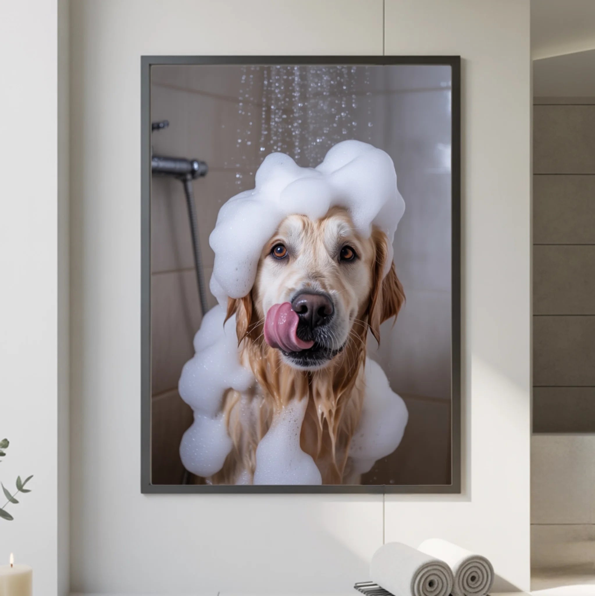 Shower Time - Personalized Poster – MyPetMoment