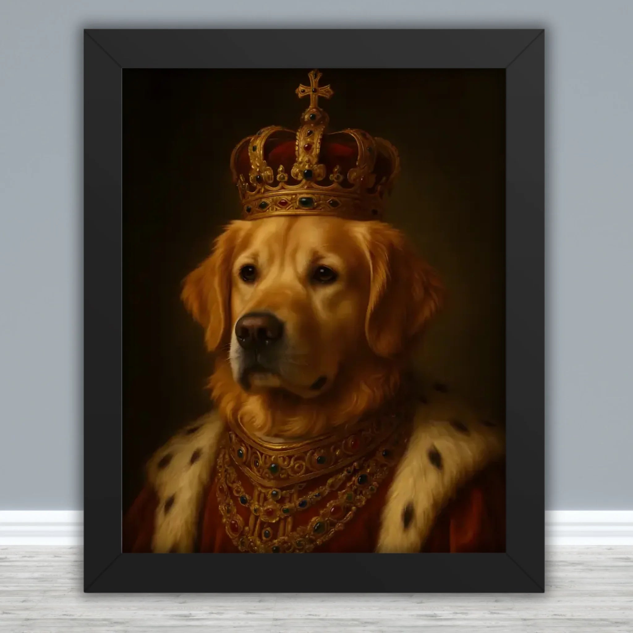 Royal Paw Portrait - Personalized Poster – MyPetMoment